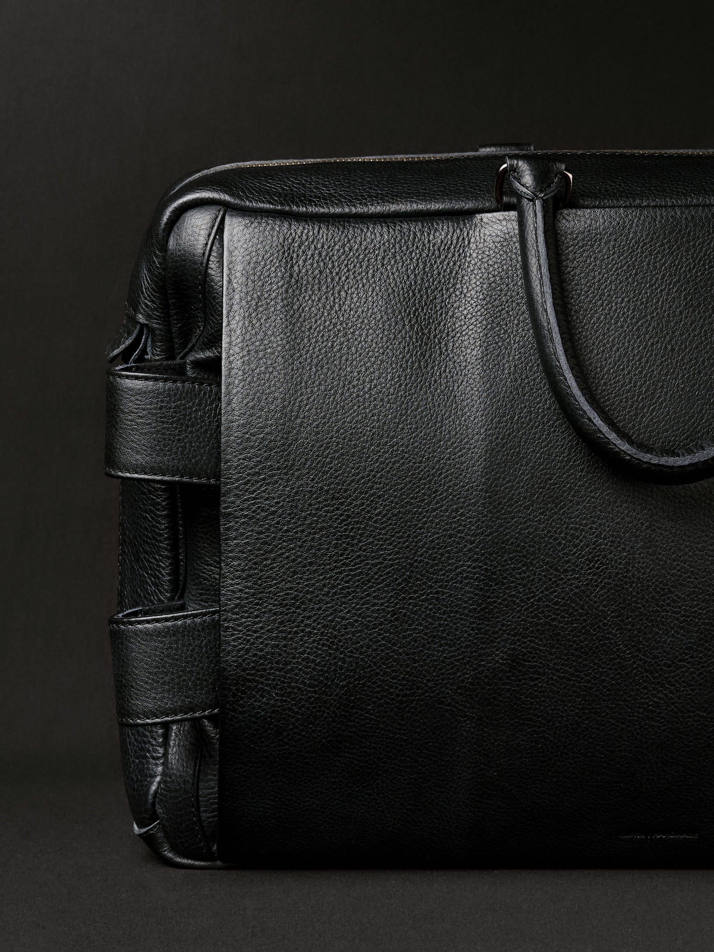 Briefcase Backpack · Black by Capra Leather