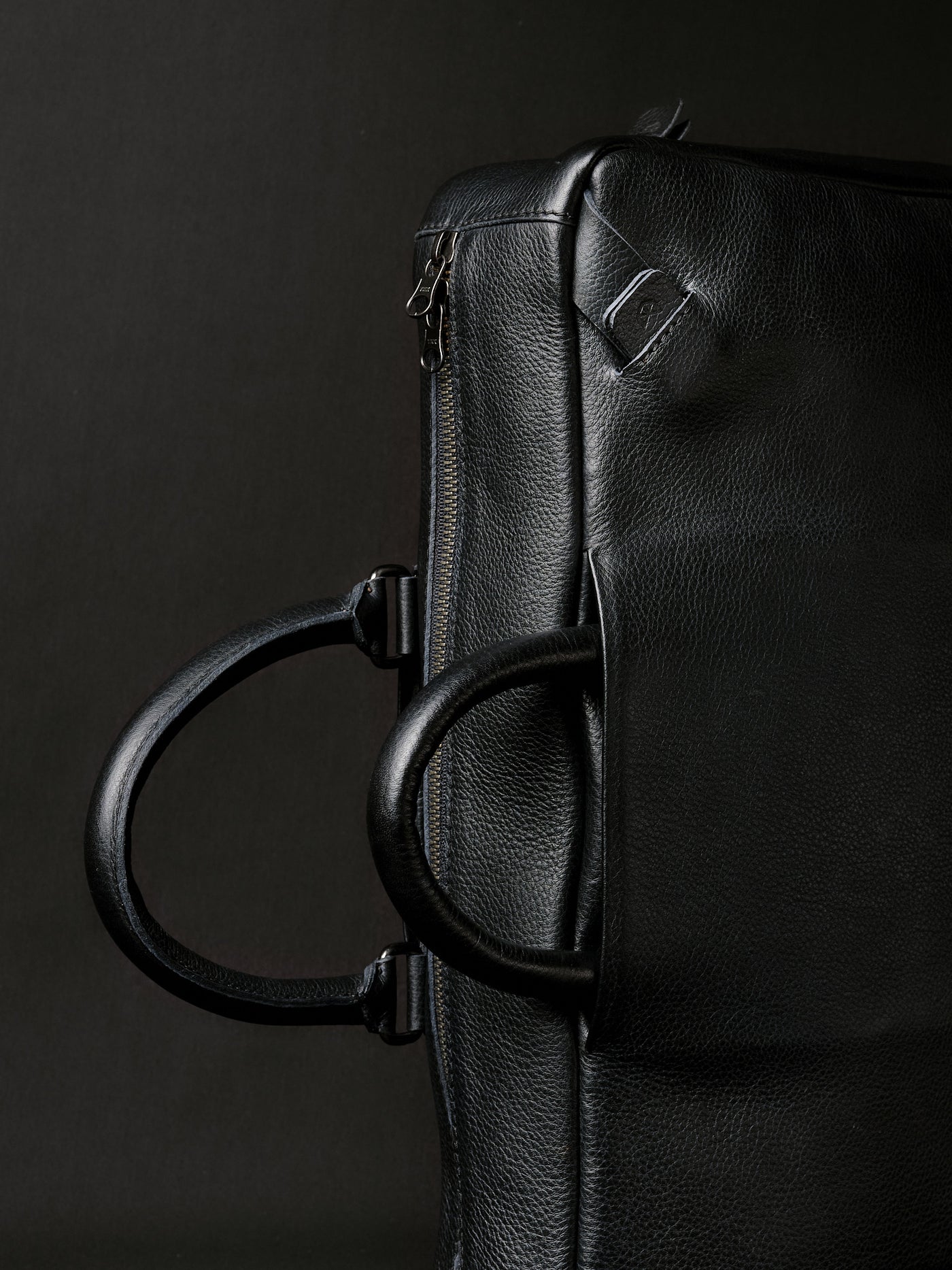 Briefcase Backpack · Black by Capra Leather