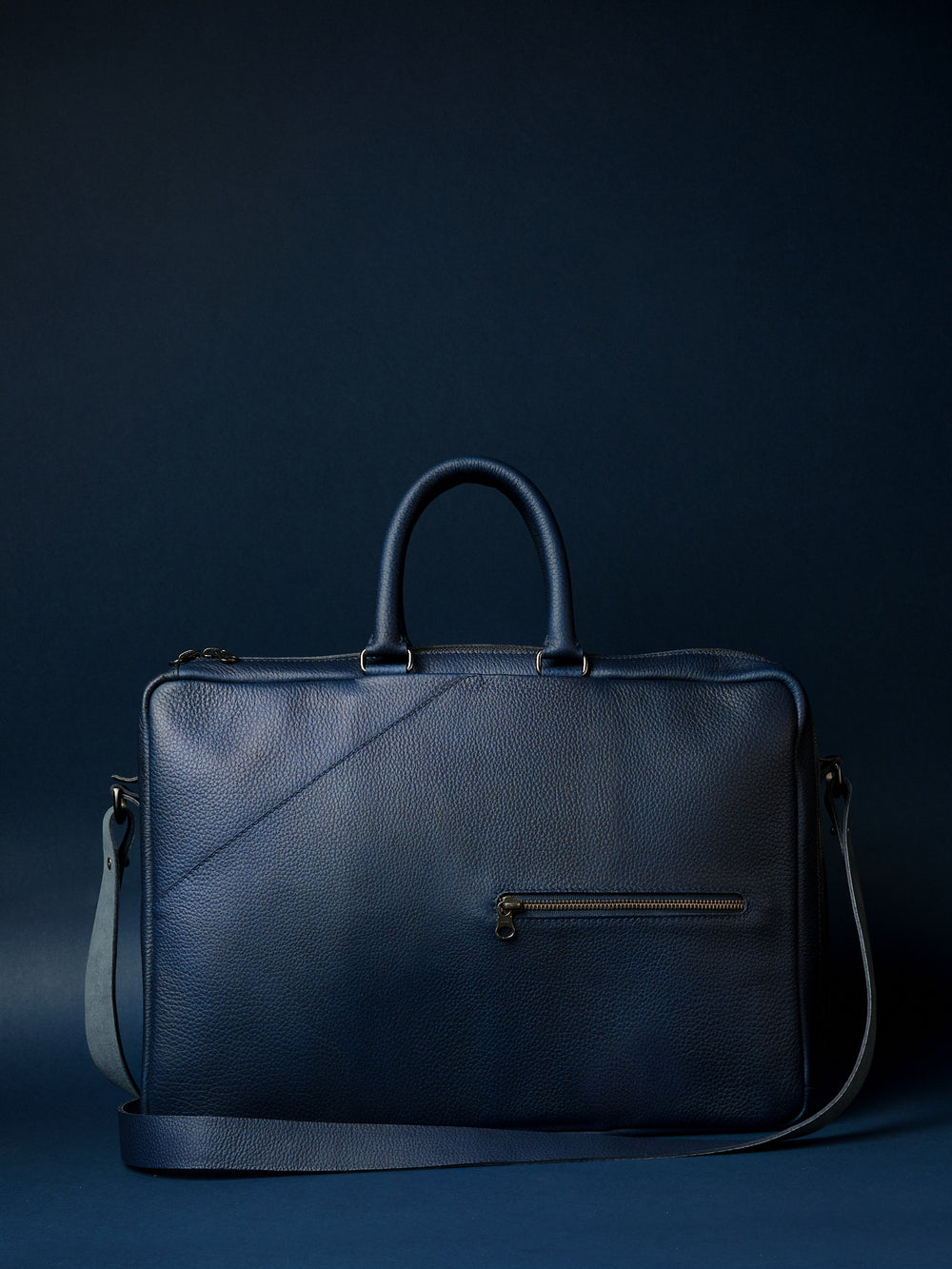 Briefcase Backpack · Navy by Capra Leather