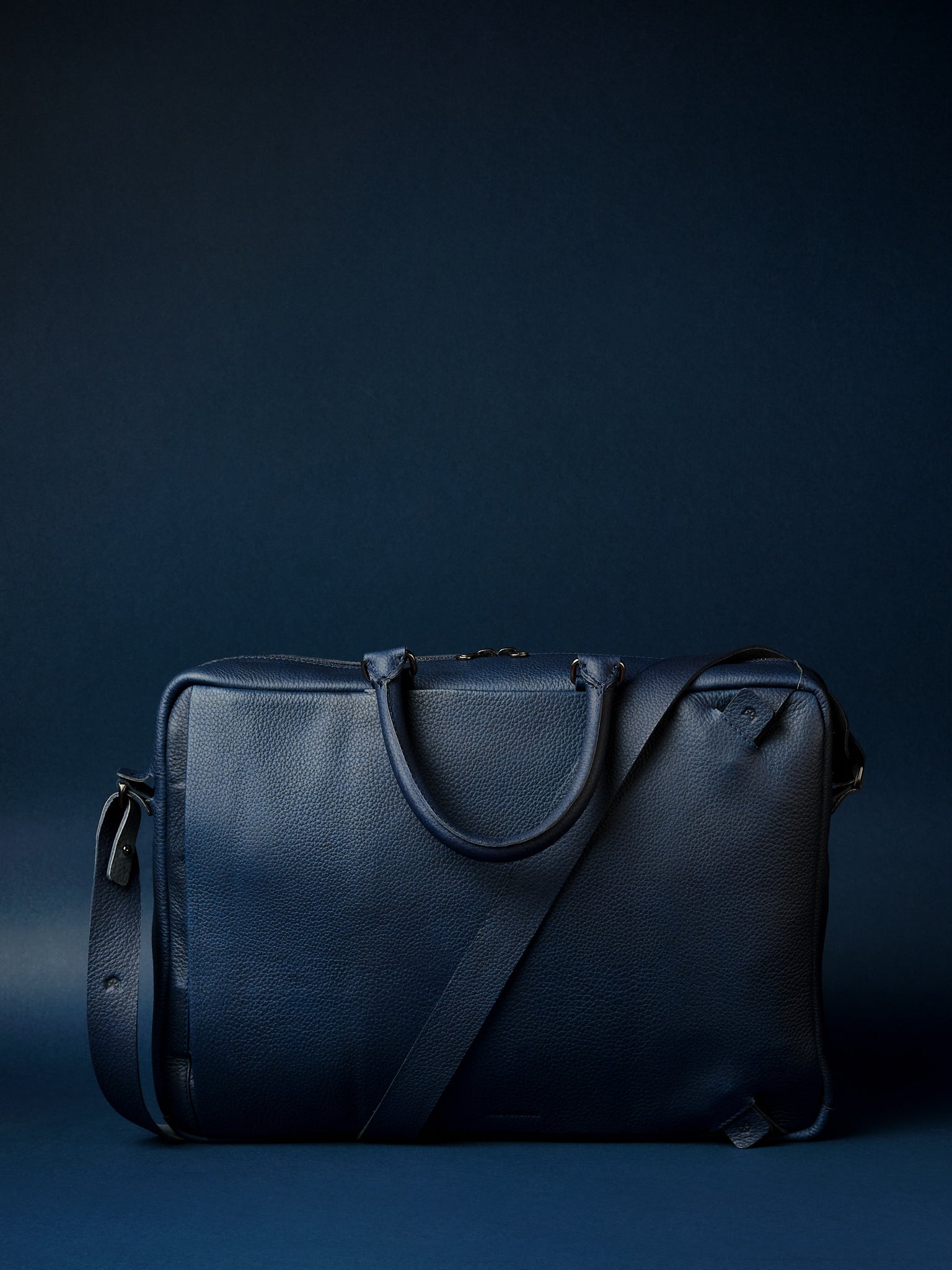 Briefcase Backpack · Navy by Capra Leather