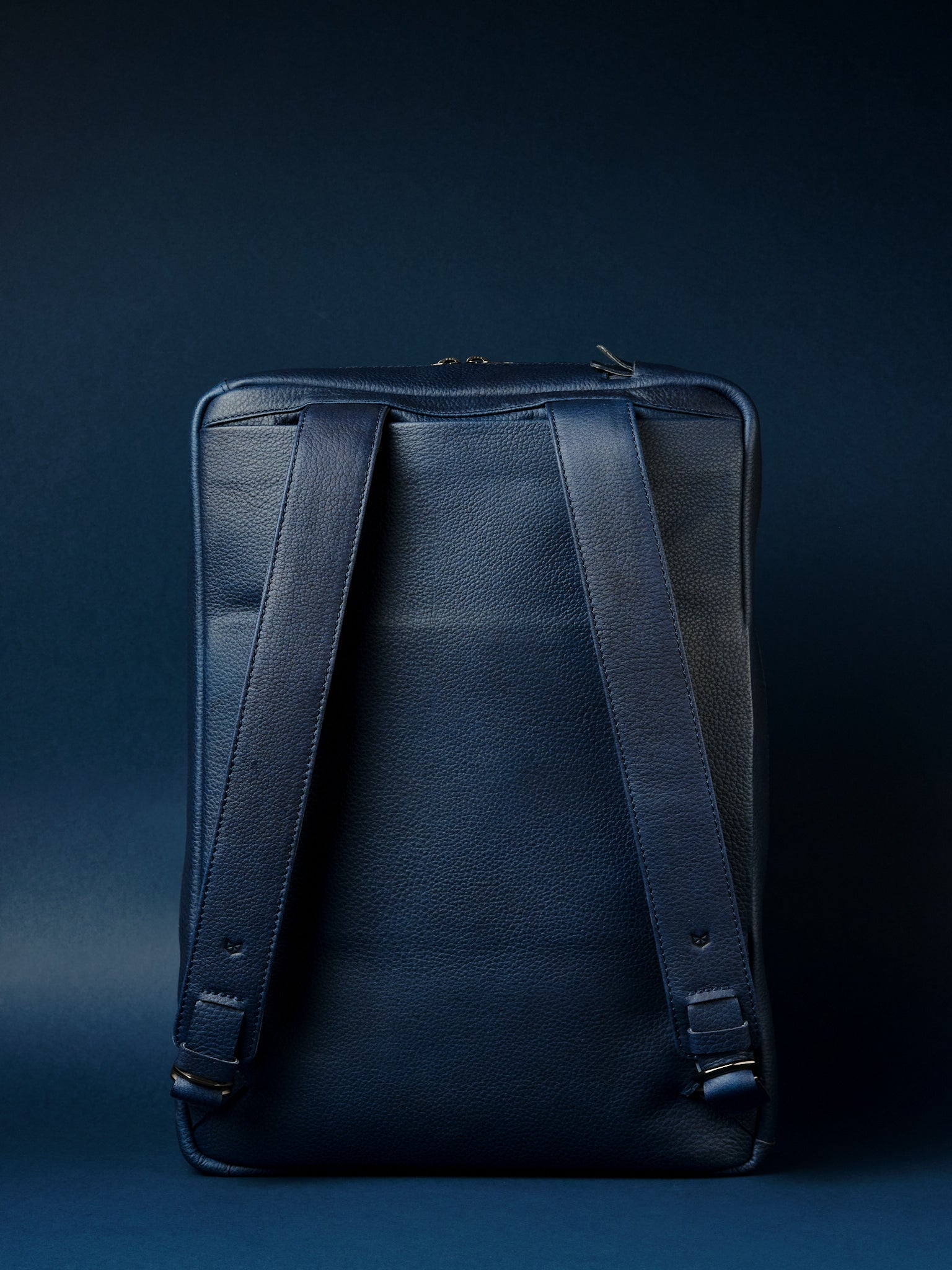 Briefcase Backpack · Navy by Capra Leather