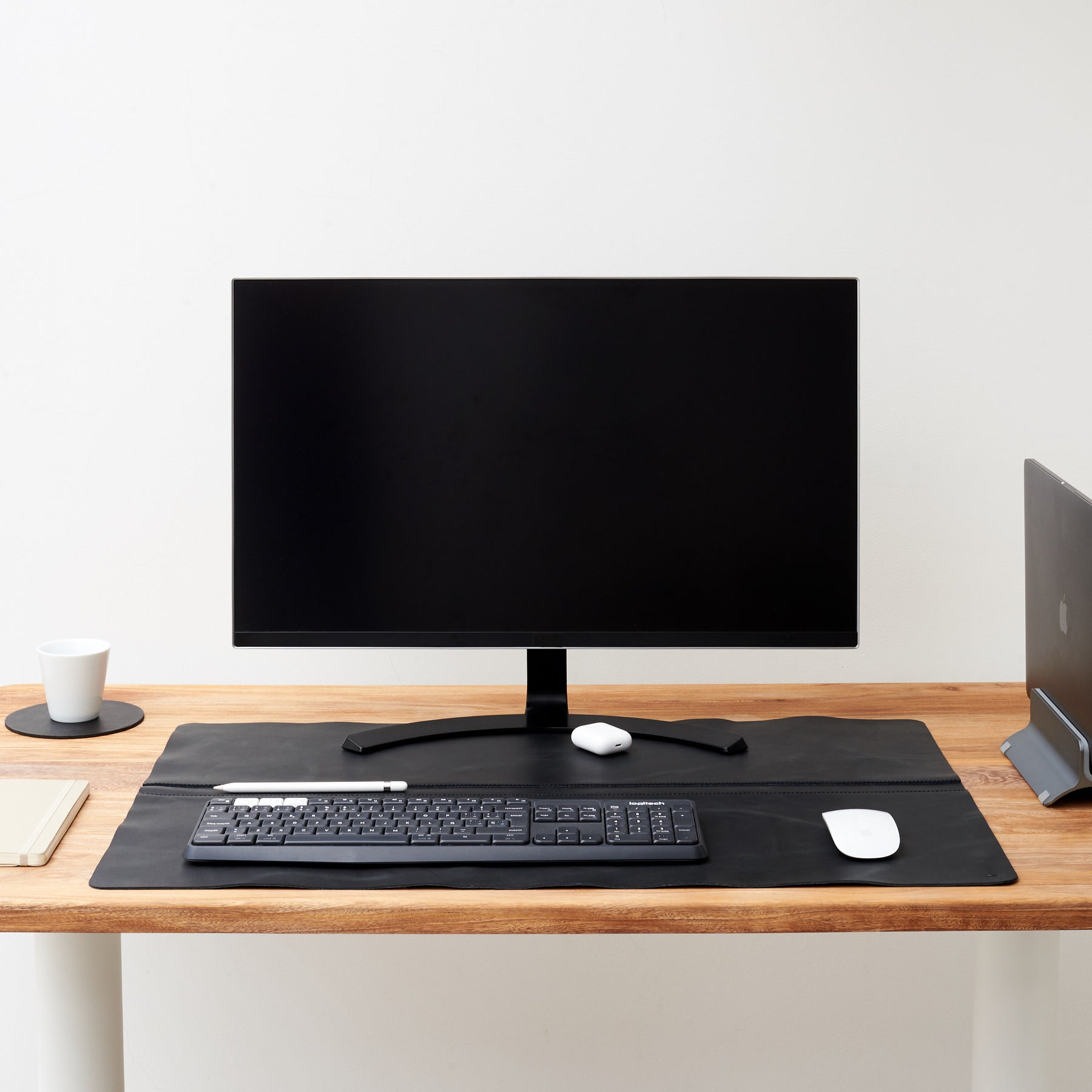 Desk Pad Organizer Black by Capra Leather