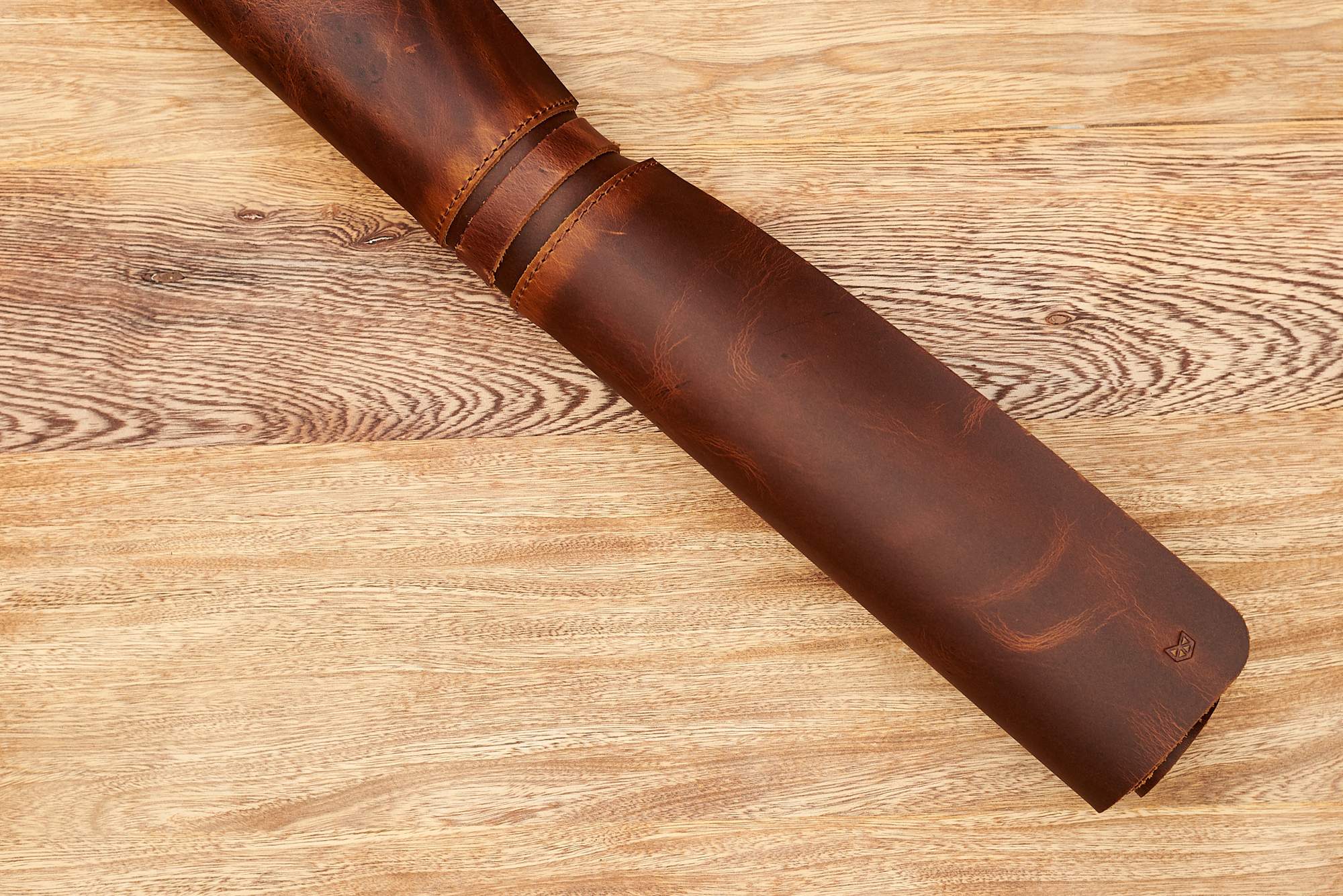 Desk Pad Organizer Distressed Tan by Capra Leather