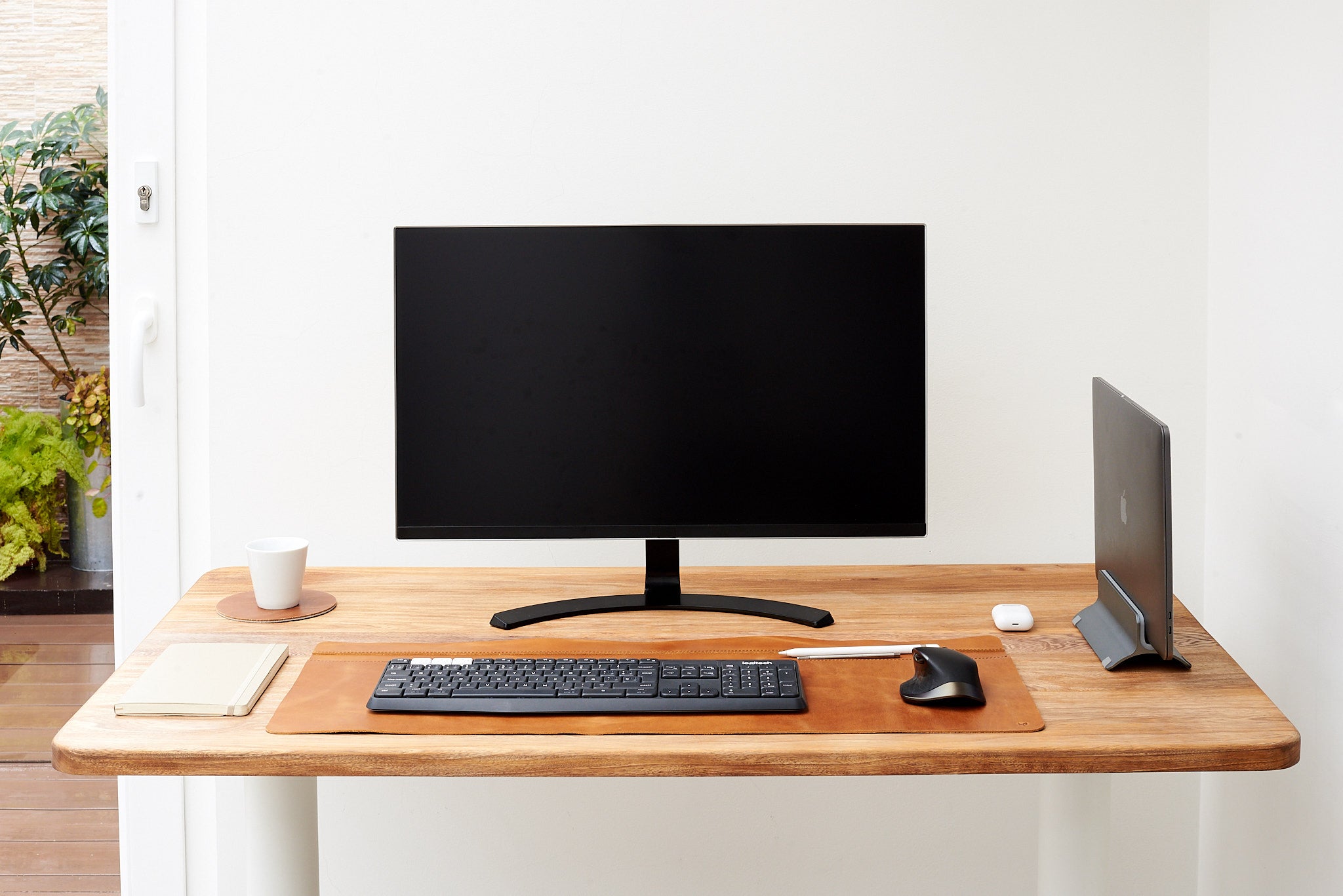 Desk Pad Organizer Tan by Capra Leather