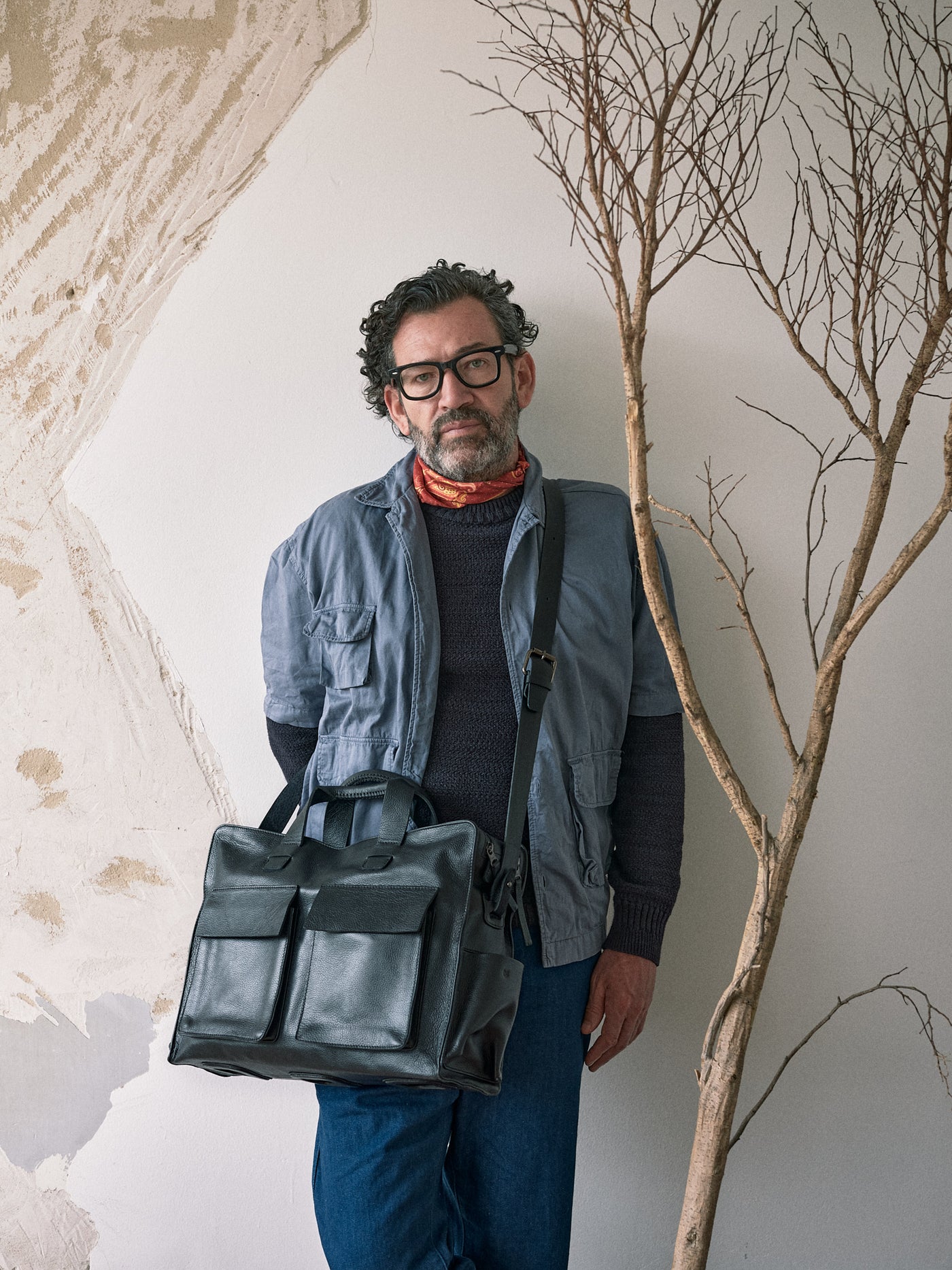 Double Pocket Laptop Briefcase · Black by Capra Leather