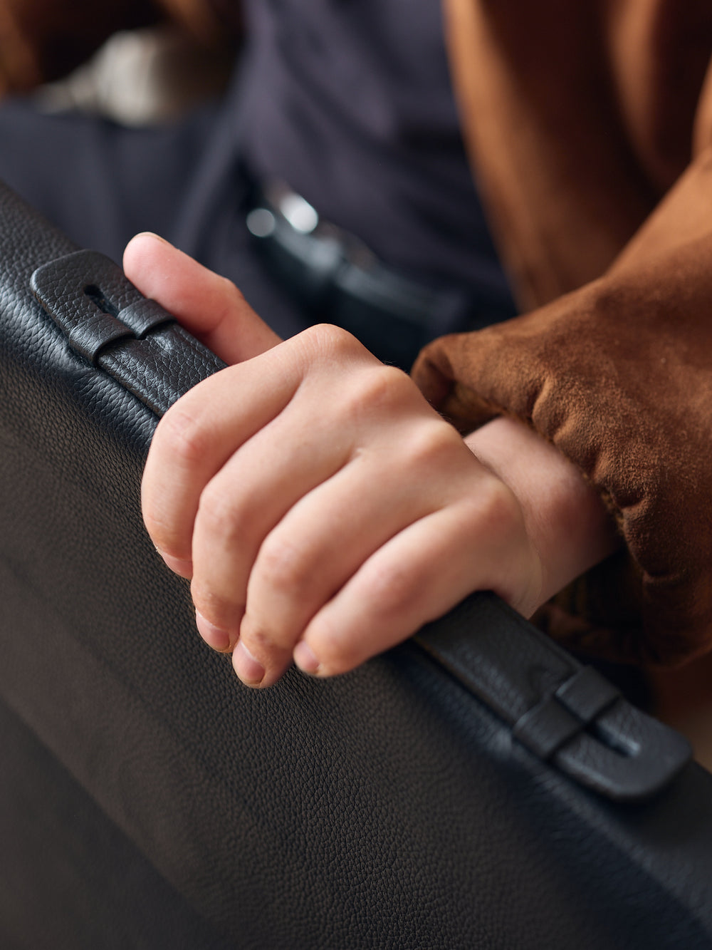 Valet Button Portfolio Briefcase · Black by Capra Leather