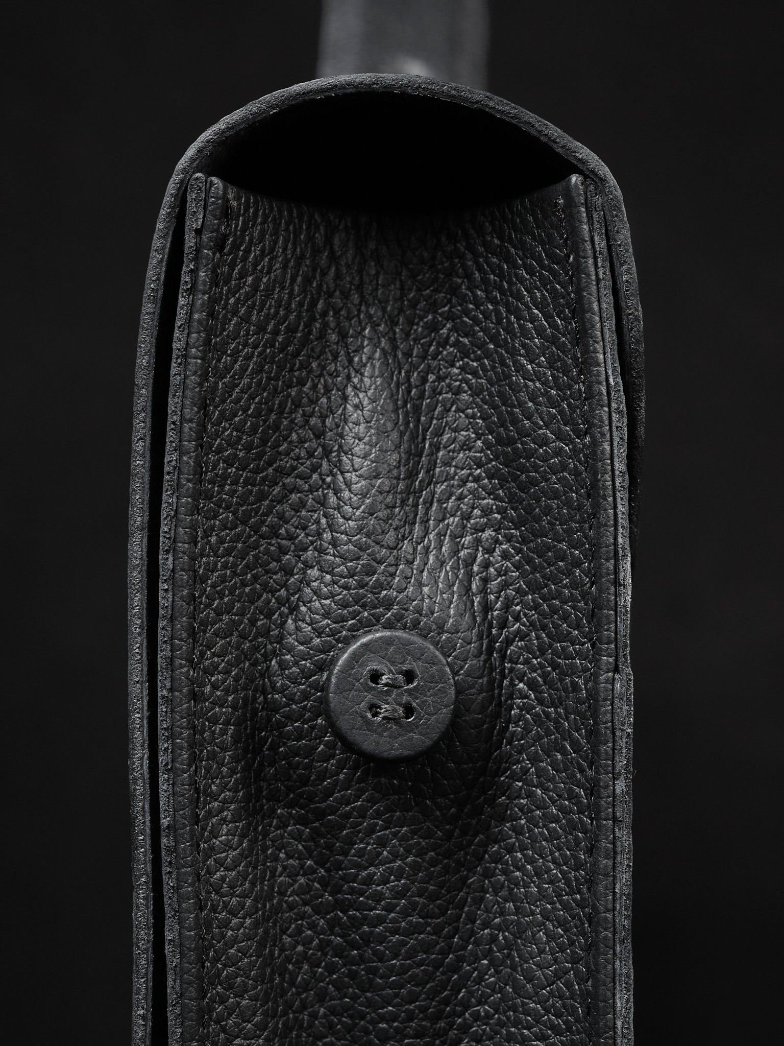 Valet Button Portfolio Briefcase · Black by Capra Leather