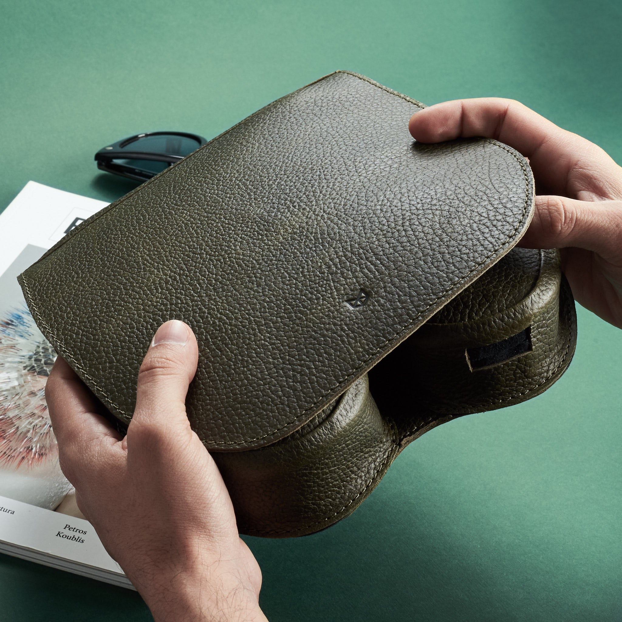 AirPods Max Case · Green by Capra Leather