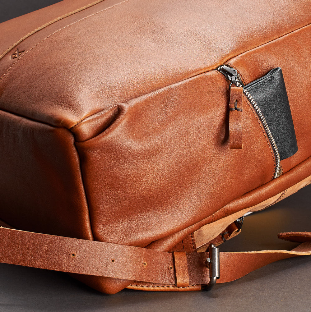 Banteng Travel Backpack · Tan by Capra Leather