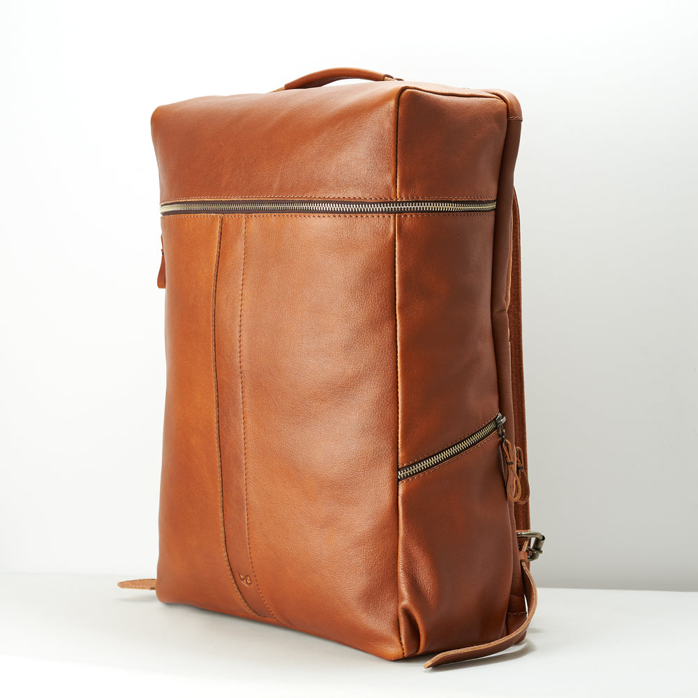 Banteng Travel Backpack · Tan by Capra Leather