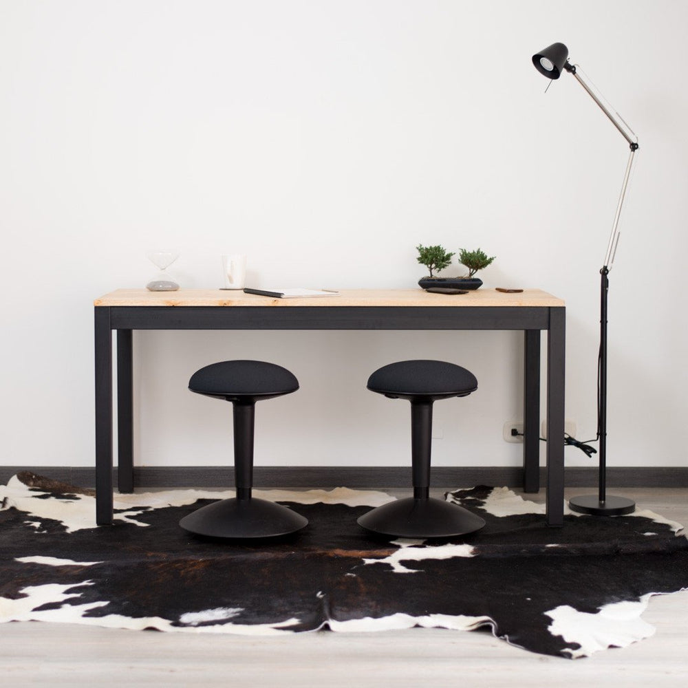 Cowhide Leather Area Rug · Black & White by Capra Leather