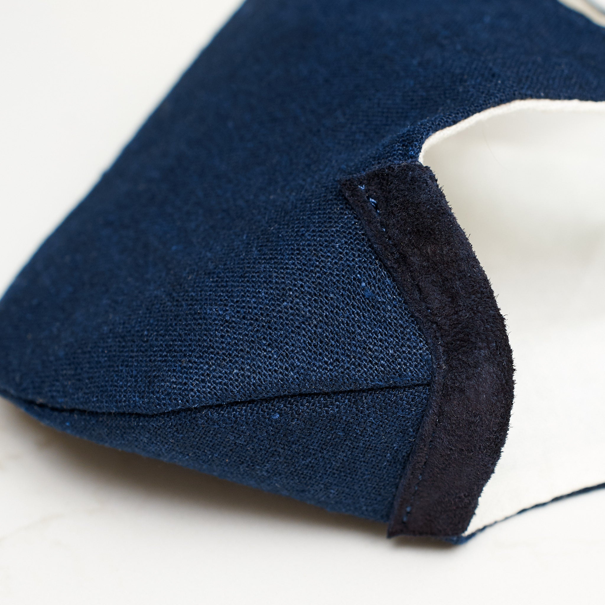 Linen Face Mask Washable Reusable · Blue - Capra Leather