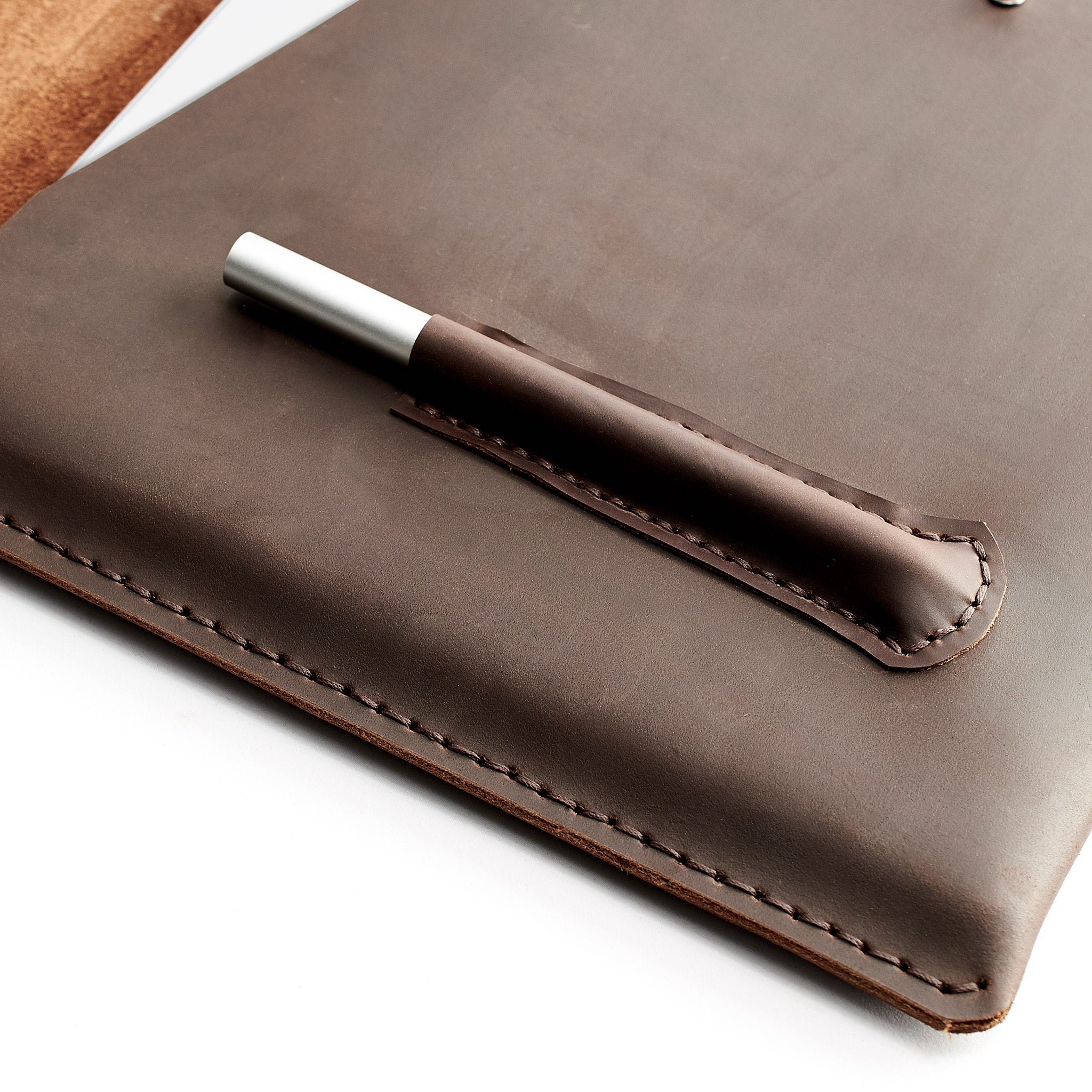 Handmade Draftsman 4 Google Pixelbook Case · Brown by Capra Leather