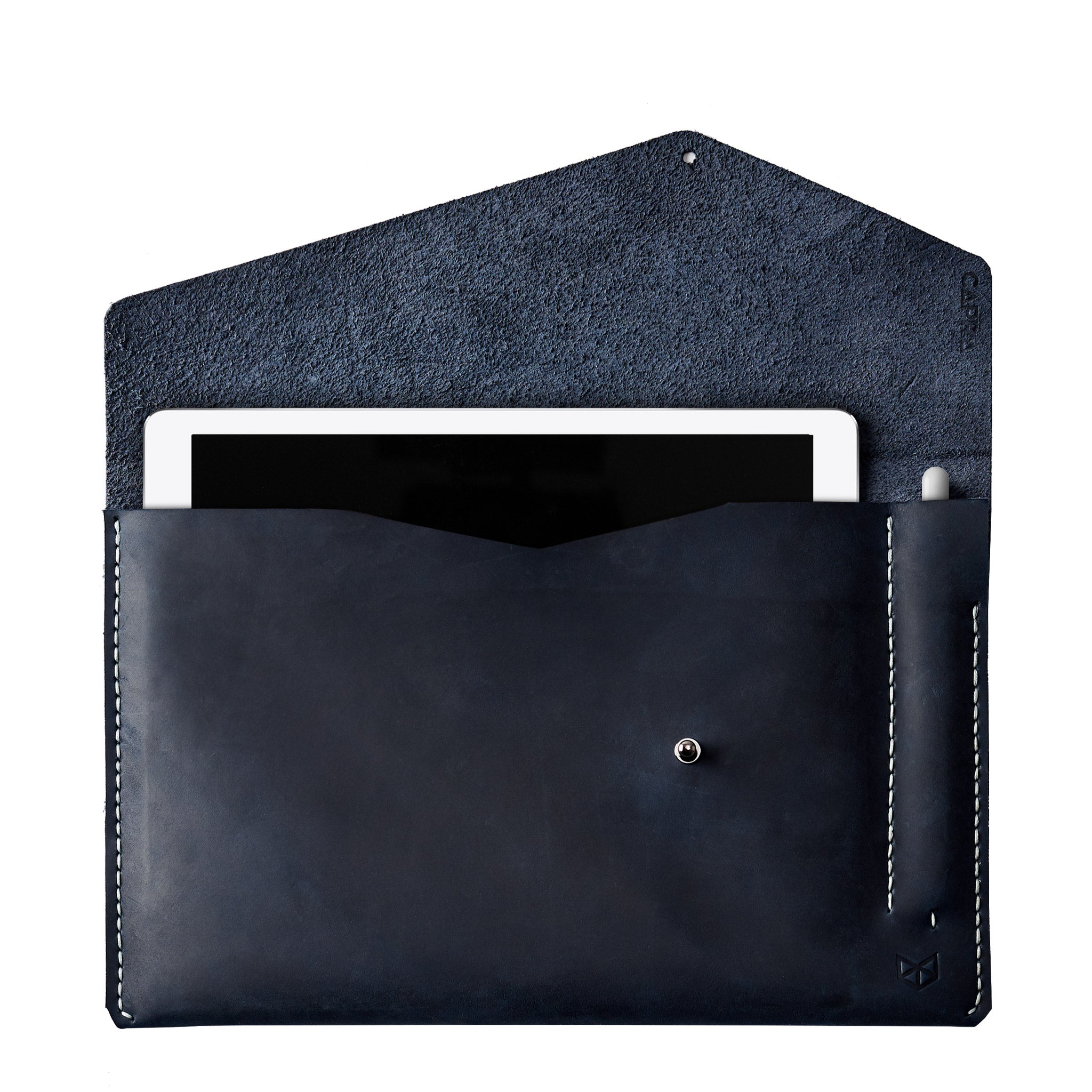 Draftsman 5 iPad Case Sleeve · Navy by Capra Leather