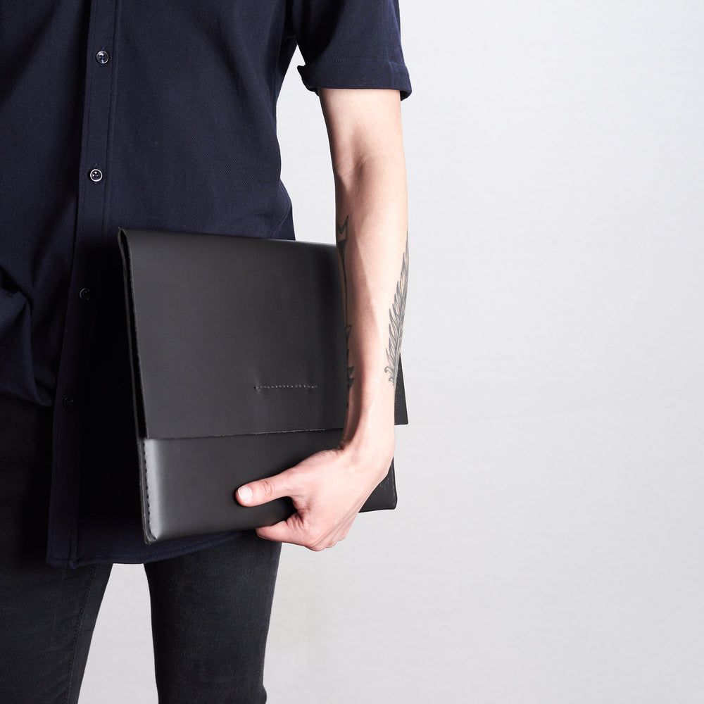 Handmade Draftsman 1 Google Pixelbook Case Black by Capra Leather