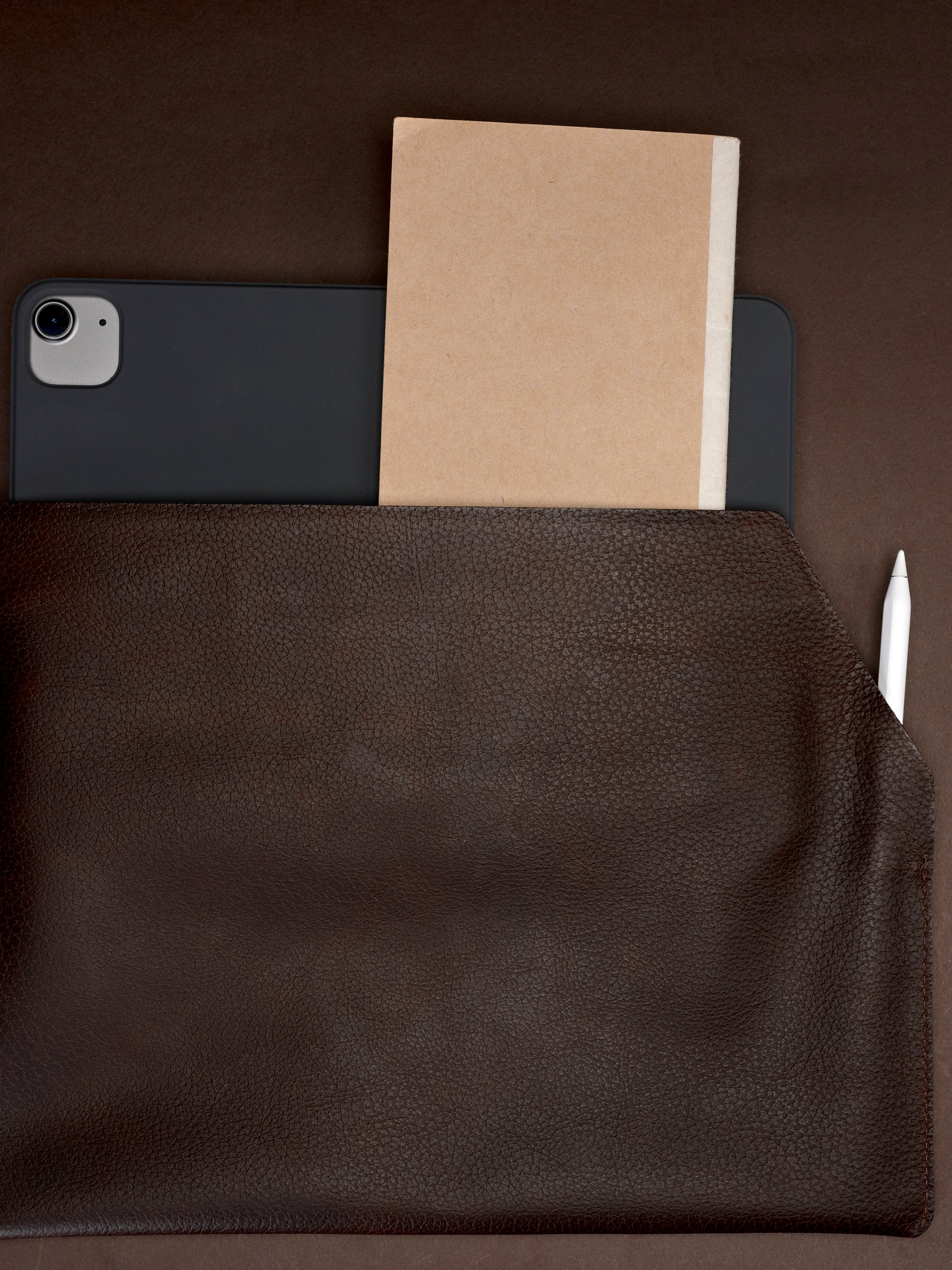 Draftsman 7 iPad Sleeve Cover · Dark Brown by Capra Leather