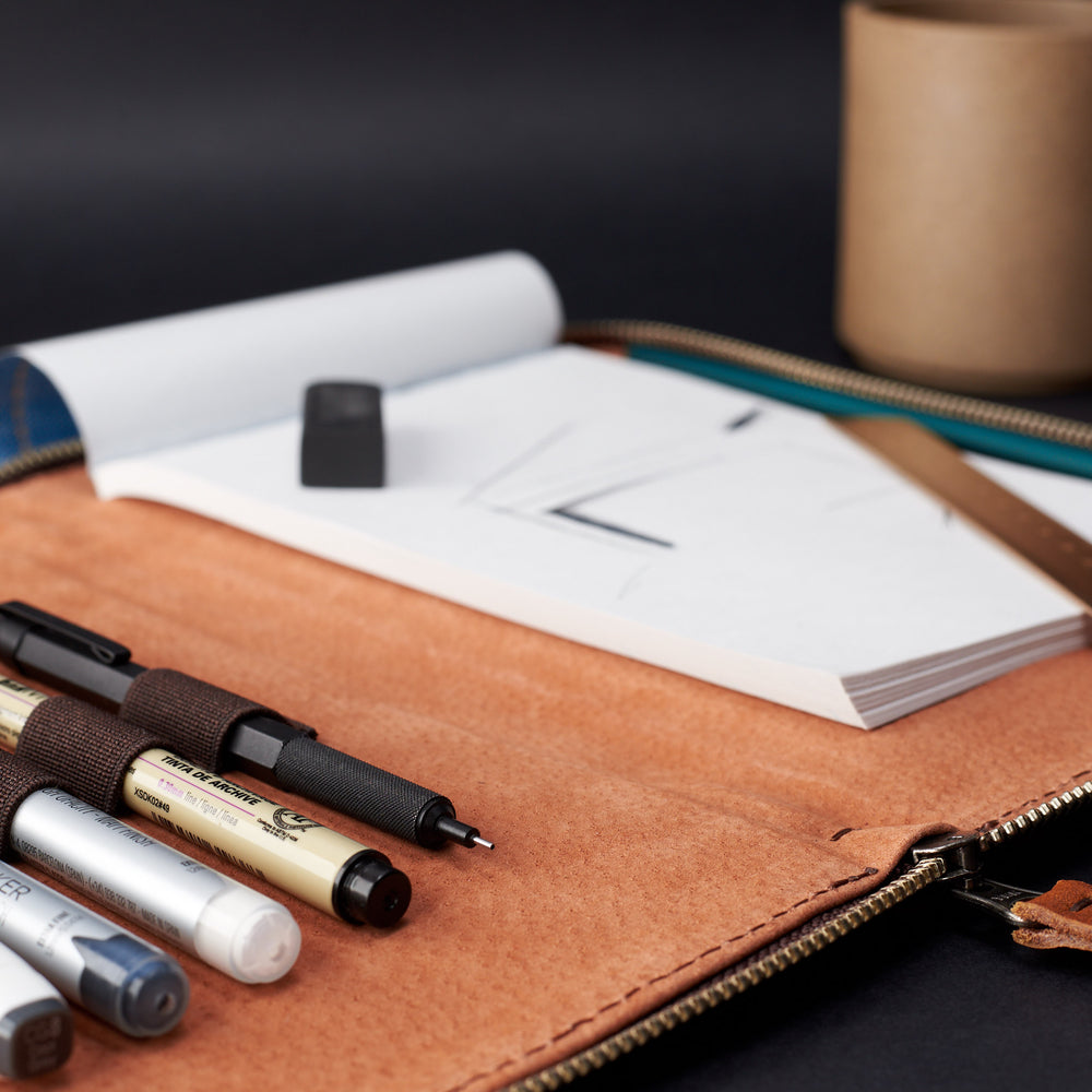 Leather A5 Notebook Cover · Tan by Capra Leather