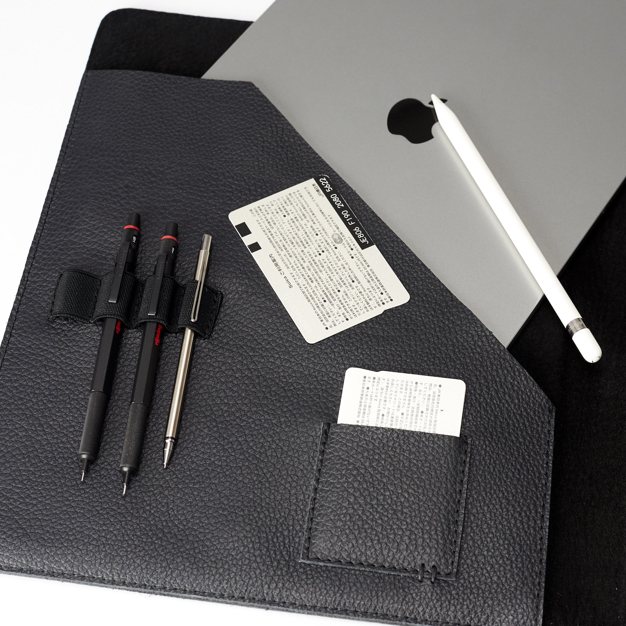 Handmade Laptop Tablet Document Portfolio · Black by Capra Leather