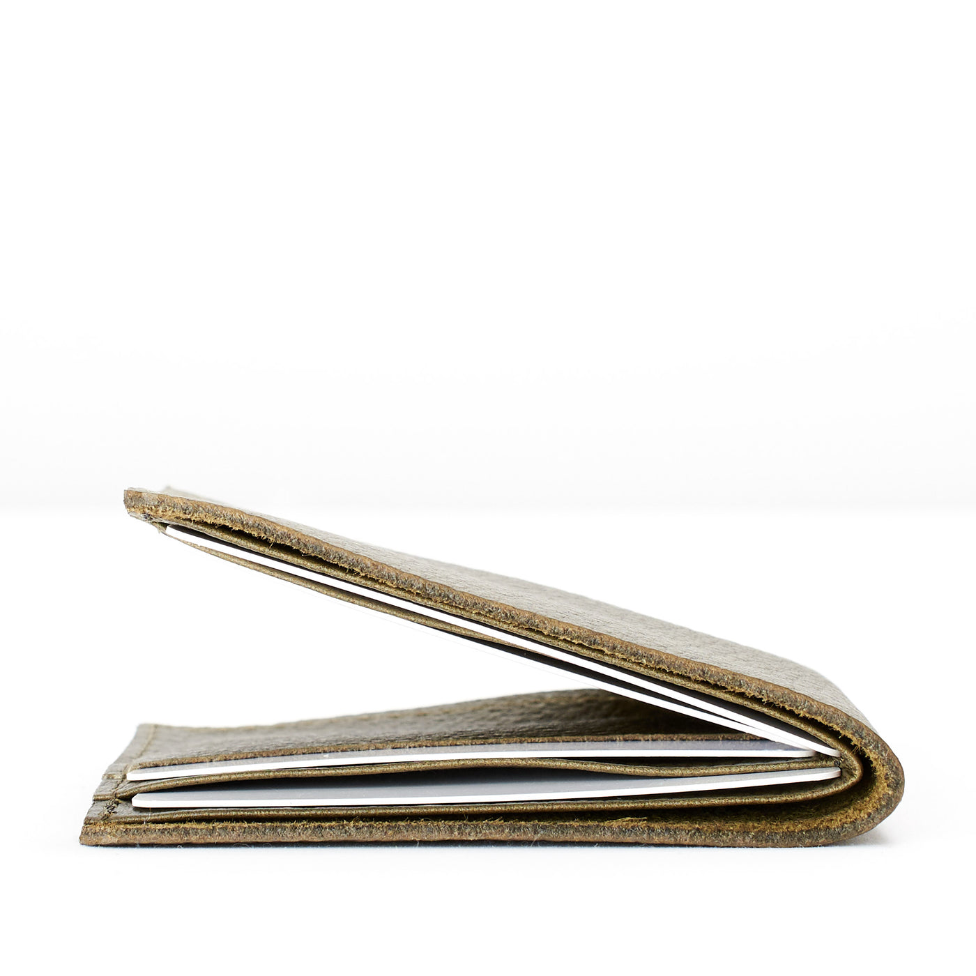 Handmade Slim Men's Bifold Wallet · Green by Capra Leather